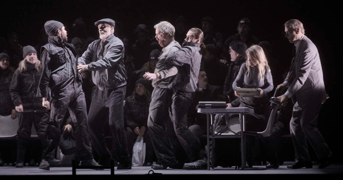 Joachim Bäckström, Matilda Sterby and Sofie Asplund in Peter Grimes ...